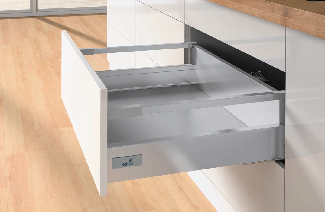 INNOTECH ATIRA POT AND PAN DRAWER WITH RAILING HEIGHT 144MM SILVER - estiatrade.gr